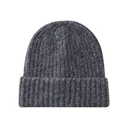 bonprix Damen bonprix Strickm&uuml;tze &raquo;M&uuml;tze&laquo; aus Polyester, Polyacryl, Wolle und Polyamid, l&auml;ssiger Stil grau Einheitsgr&ouml;&szlig;e