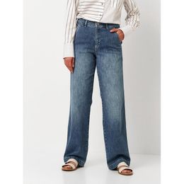 Toni Damen Toni Weite Jeans &raquo;Liv&laquo; im Five-Pocket Style blau 19, K-Gr