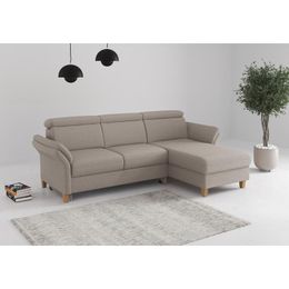OTTO home Ecksofa &raquo;Glendale, L-Form&laquo; inkl. Kopfteilverstellung, wahlweise mit Vorziehsitz und Bettkasten 95% Polyester, 5% Polyamid B/H/T: 253cm x 