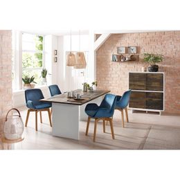 OTTO home Esstisch &raquo;Morgan&laquo; aus massivem Kiefernholz, in zwei unterschiedlichen Tischbreiten braun B/H/T: 180cm x 76cm x 90cm
