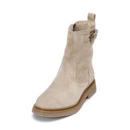 Marc O'Polo MARC O'POLO Damen Stiefel "mit flauschigem Warmfutter", Gr. 36, beige, Obermaterial: 100% Leder (Rind), unifarben, Schuhe