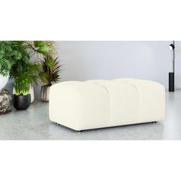OTTO home Polsterhocker &raquo;TUURE Sitzhocker, Bubble-Optik, Ma&szlig;e B/T/H: 124/80/46 cm&laquo; moderne Steppung, hoher Sitzkomfort und modernes Design beige 100% 