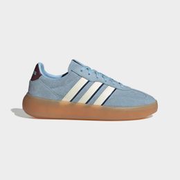 Damen Sneaker "BARREDA DECODE", adidas Sportswear, Gr. 36, blau, Leder, Schuhe, inspiriert vom Design des adidas handball spezial