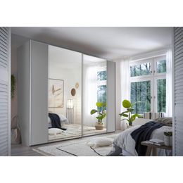 STAUD Schwebet&uuml;renschrank &raquo;Sonett 120, Made in Germany&laquo; mit vier verschiedenen Ausstattungsvarianten Holzwerkstoff Hellgrau, B/H/T: 270cm x 222cm x 