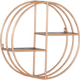 GUTMANN FACTORY Wandregal &raquo;Omega&laquo; gold B/H/T: 70cm x 70cm x 24cm, offene F&auml;cher