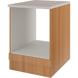 Flex-Well Herdumbauschrank &raquo;Nano&laquo; (B x H x T) 60 x 85/86 x 60 cm braun Holzwerkstoff Buche Nachbildung, B/H/T: 60cm x 85cm x 60cm