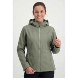CMP Damen CMP Softshelljacke &raquo;WOMAN JACKET DET HOOD&laquo; mit Kapuze mit Kapuze, atmungsaktiv, windabweisend, wasserabweisend 44