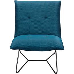 ED EXCITING DESIGN Loungesessel &raquo;Azly&laquo; blau 100% Polyester Webstoff, B/H/T: 69cm x 76cm x 86cm