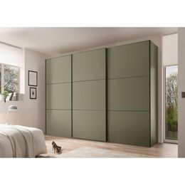 STAUD Schwebet&uuml;renschrank &raquo;Includo, Made in Germany&laquo; Mit vier verschiedenen Ausstattungsvarianten gr&uuml;n Holzwerkstoff salbei, B/H/T: 280cm x 222cm x 