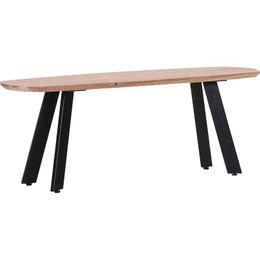 GUTMANN FACTORY Essbank 1 Stk. tlg. beige Massivholz B/H/T: 120cm x 45cm x 40cm, Breite 120cm