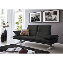 W.Schillig 2-Sitzer &raquo;broadway, Designsofa mit tollem Sitzkomfort, Breite 216cm&laquo; Sitztiefenverstellung, Kopfteil- & Seitenteilverstellung, Breite 216cm