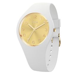 Ice Watch Ice-Watch Damen ice-watch Quarzuhr &raquo;ICE champagne&laquo; Armbanduhr, Damenuhr, Silikonarmband, analog wei&szlig; Einheitsgr&ouml;&szlig;e
