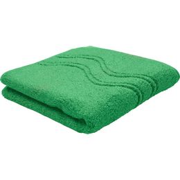 Ross Duschtuch &raquo;Cashmere feeling&laquo; 100% Baumwolle, mit Wellen-Bord&uuml;re, gro&szlig;e Farbauswahl blau Frottier, Baumwolle B/L: 75cmx140cm, 1 Stk., Frottier