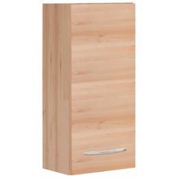 Welltime H&auml;ngeschrank &raquo;Portofino&laquo; braun Holzwerkstoff, Melamin buchefarben, B/H/T: 30cm x 64cm x 20cm, T&uuml;ren: 1 Stk.