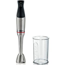 Bosch Stabmixer &raquo;ErgoMaster Serie 6 MSM6M810, 4 Klingen, Mixfu&szlig; Edelstahl, schwarz&laquo; 1200 W Becher, gro&szlig;er Bedienhebel, Keramikkupplung, 10 J 