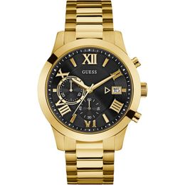 Guess Herren Chronograph &raquo;ATLAS&laquo; Armbanduhr, Quarzuhr, Herrenuhr, Stoppfunktion gold Einheitsgr&ouml;&szlig;e