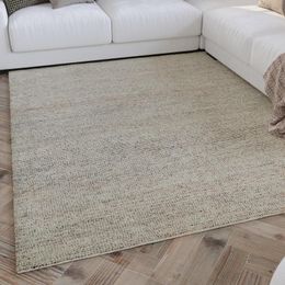 Wecon Home Teppich &raquo;Hamptons THIRTYTWO&laquo; rechteckig 15 mm H&ouml;he L&auml;ufer, Kurzflor, Wohnzimmer, Schlafzimmer, elegant, robust, Linien beige Polyester B : 