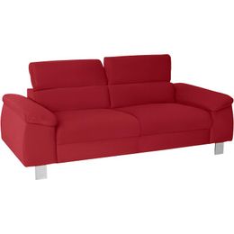 COTTA 3-Sitzer &raquo;Komaris, B: 193 cm&laquo; mit Kopfteilverstellung Microfaser PRIMABELLE (100% Polyester);Kunstleder SOFTLUX;Feinstruktur (100% Polyester);