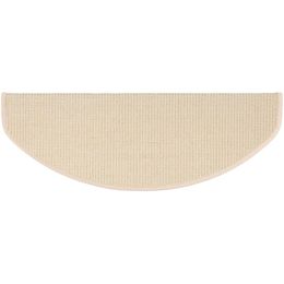 OTTO home Stufenmatte &raquo;Natur&laquo; halbrund 8 mm H&ouml;he 100% Sisal, gro&szlig;e Farbauswahl, selbstklebend, auch als Set 15 St&uuml;ck beige Sisal B : 23,5cm 15 Stk., 