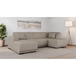 OTTO home Wohnlandschaft &raquo;BORNHOLM U-Form mit Recamiere rechts/links, B/T/H: 300/162/85 cm&laquo; U-Form mit Wellenunterfederung, Recamiere rechts oder 