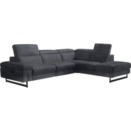 Egoitaliano Ecksofa &raquo;Candice, elegant, edel und bequem, erstklassiger Sitzkomfort, L-Form&laquo; inkl. 2 elektrischer Relaxfunktionen, Bedienung &uuml;ber Taste an Armlehne 