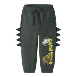 name it Hose 'NMMJAL JURASSIC' Jungen Gr&ouml;&szlig;e 122 gelb / dunkelgrau / oliv