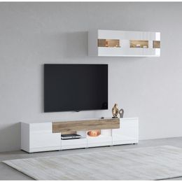 OTTO home Wohnwand &raquo;Toledo&laquo; 2 Stk. tlg. wei&szlig; B/H/T: 209cmcm