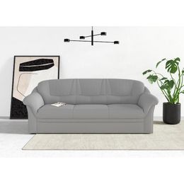 DOMO collection 3-Sitzer &raquo;Montana f&uuml;r kleine R&auml;ume, Breite 184cm, komfortabel und zeitlos&laquo; bequeme Armlehnen silber 100% Polyester B/H/T: 184cm x 84cm