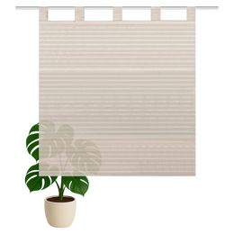 Home Wohnideen Magnetrollo &raquo;TURIN&laquo; mit Schlaufen beige Obermaterial: 100% Polyester 130cm, Schlaufen, 45cm