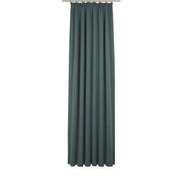 WIRTH Vorhang &raquo;Torbole&laquo; Kr&auml;uselband 1 Stk. tlg. nach Ma&szlig; blau Baumwolle, Polyester 305cm, Kr&auml;uselband, 132cm