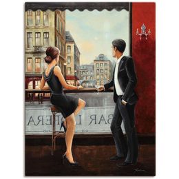 Artland Wandbild &raquo;Bar&laquo; Bar & Lounges 1 Stk. tlg. als Alubild, Leinwandbild, Poster in verschied. Gr&ouml;&szlig;en rot B/H/T: 30cm x 40cm, Leinwandbild Bar & Lounges, 1 