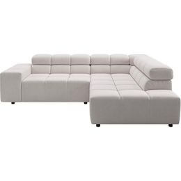 Home Affaire Ecksofa &raquo;Ancona, Ecksofa, incl. Kopfteilverstellung, Breite 249 cm, L-Form&laquo; wahlweise elektrische Sitztiefenverstellung beige 100% 