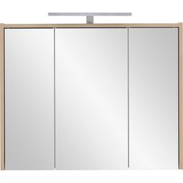 Welltime Spiegelschrank &raquo;List, Spiegelschrank, Made in Germany, B: 74,5 cm&laquo; Solide Verarbeitung - Dieses Produkt ist in Deutschland gefertigt braun 