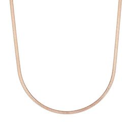 Tom Tailor Damen Tom Tailor Kette ohne Anh&auml;nger &raquo;Schmuck Geschenk Edelstahl Schlangenkettengliederung&laquo; rosa Edelstahl, L: 45 B: 3mm