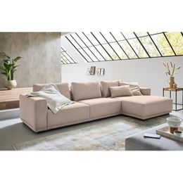 Musterring Ecksofa &raquo;JustB! PM200, Holzrahmen in schwarz, wahlw. Sitzvorzug, Breite 316cm&laquo; Anreihsofa links & Longchair rechts, mit elektischem Sitzvorzug grau 94