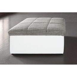 DOMO collection Hocker &raquo;SPLASH 87x87 cm, komfortabel, modernes Design&laquo; grau Kunstleder SOFTLUX / Struktur (90% Polyester, 10% Polyacryl);Luxus-