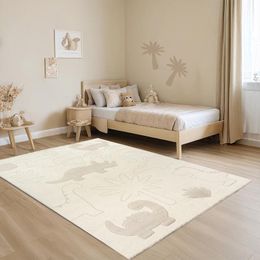MERINOS Teppich &raquo;Eclipse kids Dinos&laquo; rechteckig 14 mm H&ouml;he Teppich f&uuml;r Kinderzimmer, Kinderteppich, Spielteppich, Pflegeleicht beige Polypropylen B : 