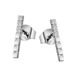 Firetti Damen Paar Ohrstecker &raquo;Schmuck Geschenk Silber 925 Ohrschmuck St&auml;bchen glitzernd&laquo; mit Zirkonia (synth.) silber Silber 925 (Sterlingsilber)