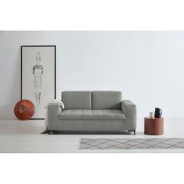 OTTO products 2-Sitzer &raquo;Grazzo&laquo; hochwertige Stoffe aus recyceltem Material, Steppung im Sitzbereich grau 100% Polyester (recycelt) B/H/T: 172cm x 80cm