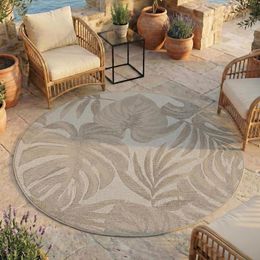 Ayyildiz Teppiche Outdoorteppich &raquo;DESERT 1302 , auch als L&auml;ufer und Rund erh&auml;ltlich&laquo; rund 5 mm H&ouml;he In und Outdoor, pflegeleicht, Wohnzimmer, Aussenbereich beige 