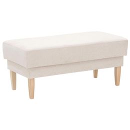 Home Affaire Hockerbank &raquo;Scalea&laquo; beige Microfaser in Antiklederoptik (92% Polyester, 8% Polyamid) B/H/T: 110cm x 51cm x 55cm, Luxus-Microfaser