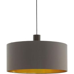 Eglo H&auml;ngeleuchte &raquo;CONCESSA 1 Pendellampe, Stahl, Textil, E27, IP20, Esstischlampe, Lampe&laquo; E27 1 Stk. H&auml;ngelampe mit Textil - f&uuml;r Esszimmer, K&uuml;che 