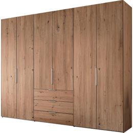STAUD Dreht&uuml;renschrank &raquo;Extenso, edles Design in hochwertiger Qualit&auml;t, Made in Germany&laquo; mit 3 Frontschubk&auml;sten braun Holzwerkstoff Artisan Eiche 