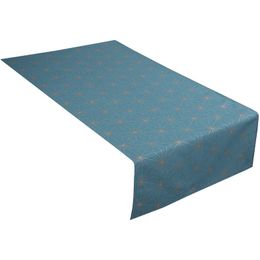 Tom Tailor HOME Tischl&auml;ufer &raquo;Golden Chrystals&laquo; gr&uuml;n Baumwollmischung B/L: 50cm x 150cm, eckig
