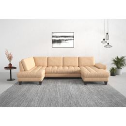 Sit & More sit&more Wohnlandschaft &raquo;Westham U-Form&laquo; wahlweise mit Schlaffunktion, Bettkasten, Sitztiefenverstellung braun 100% Polyester B/H/T: 338cm x 88cm x 