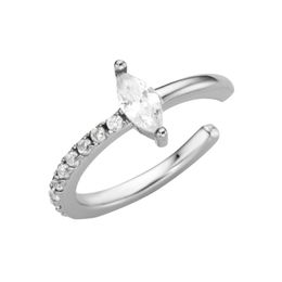 Firetti Damen Ohrklemme &raquo;Schmuck Geschenk Silber 925 Ear Cuff&laquo; mit Zirkonia (synth.) silber Silber 925 (Sterlingsilber)