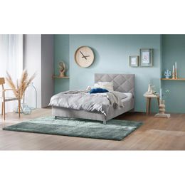 Westfalia Schlafkomfort Polsterbett &raquo;Padua&laquo; mit Rautensteppung, 3 verschiedene Matraztenarten w&auml;hlbar grau Bezug 100% Polyester, Polsterung: Polsterwatte, Material Gestell: 