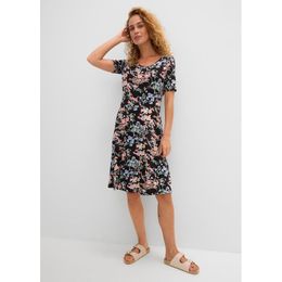 bonprix Damen bonprix Jerseykleid f&uuml;r warme Tage, aus Viskose mit Elasthan, A-Linien-Schnitt 44/46 (L), N-Gr