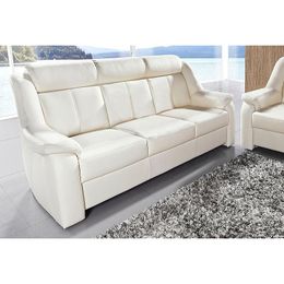 Sit & More sit&more 3-Sitzer &raquo;Basel&laquo; wei&szlig; Altara Nubuck , Luxus-Microfaser (100% Polyester);PRIMABELLE -Microfaser, Luxus-Microfaser (100% Polyester);SOFTLUX -