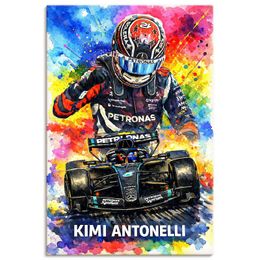 Artland Wandbild &raquo;Kimi Antonelli - ein aufgehender Stern&laquo; 1 Stk. tlg. als Alubild, Leinwandbild, Poster, Wandaufkleber in verschied. Gr&ouml;&szlig;en bunt B/H/T: 40cm x